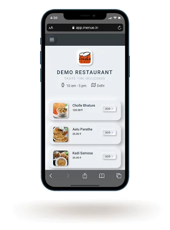 Food Menu - Digital Menu Card For Restaurants